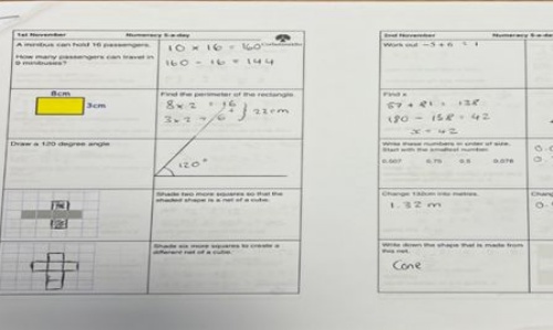 Trinity Academy New Bridge - Corbett Maths, 5 a Day